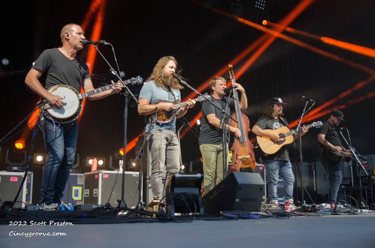 Photos – Greensky Bluegrass, 8/25/22, MegaCorp Pavilion, Newport, KY ...