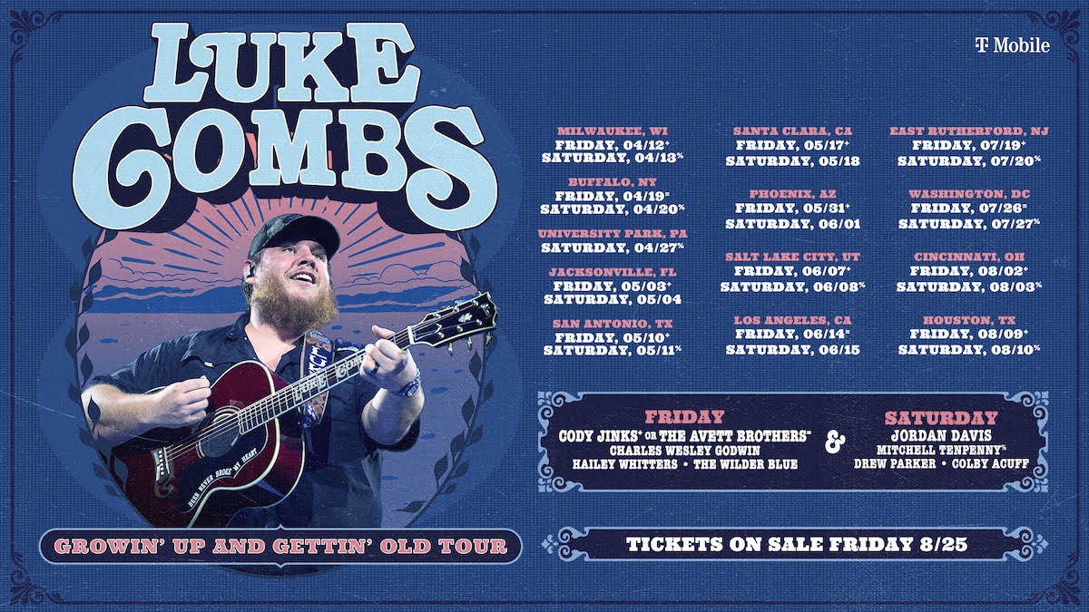 Luke Combs Confirms 25 New 2024 Stadium Shows – Coming To Paycor ...