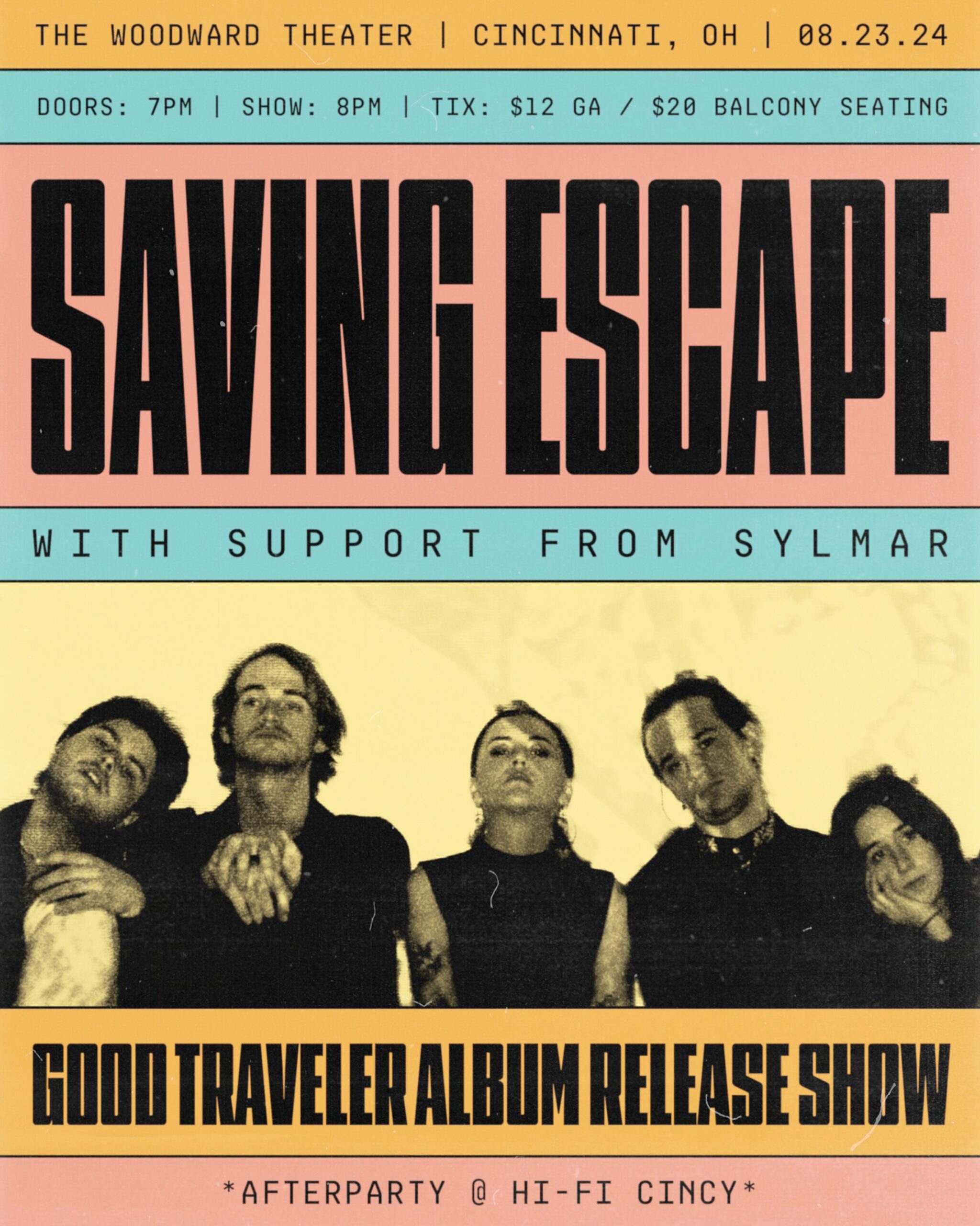 Saving Escape Album Release Show At The Woodward Theater On 8/23 ...