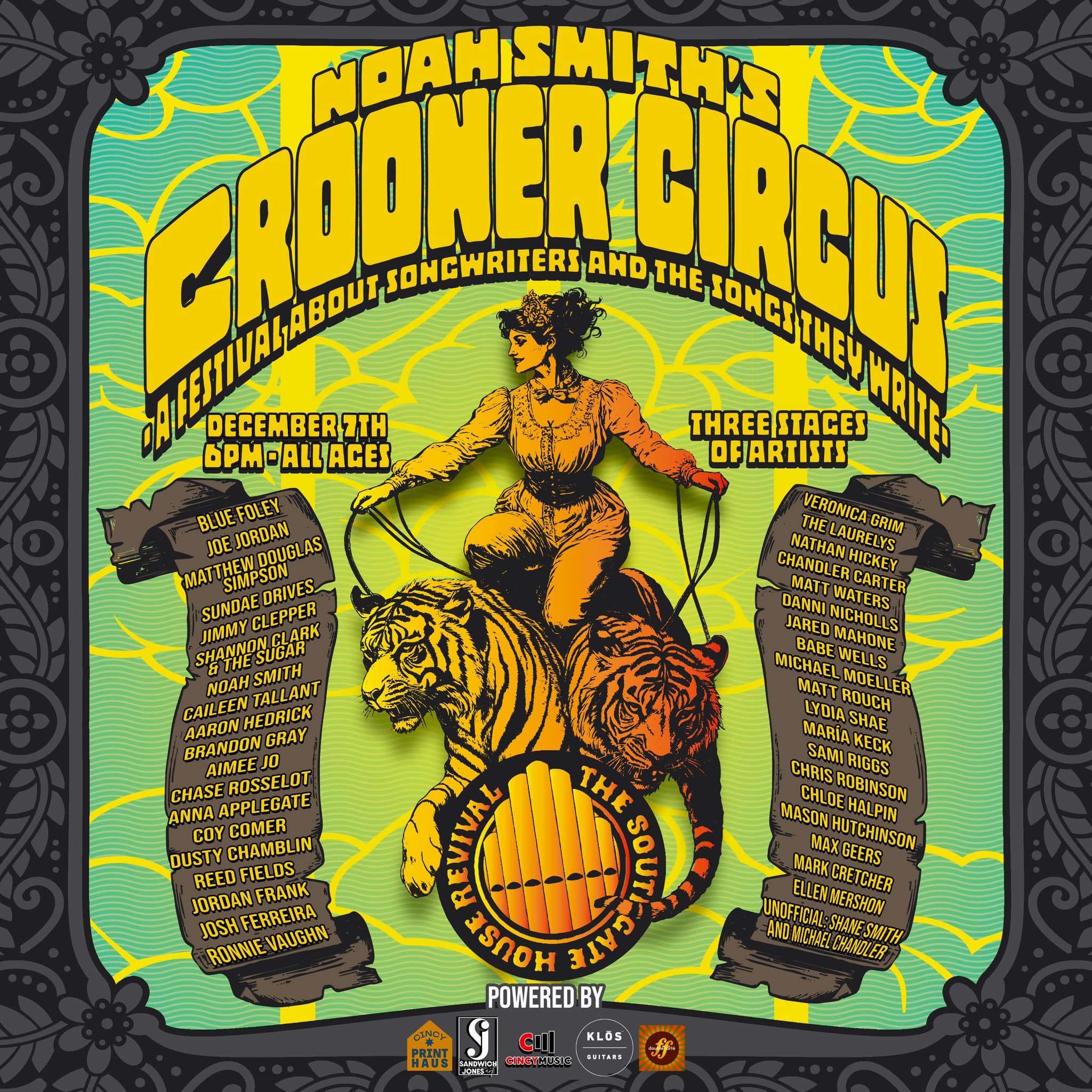 Noah Smith’s Crooner Circus Songwriter Festival Taking Place 12/7 At ...