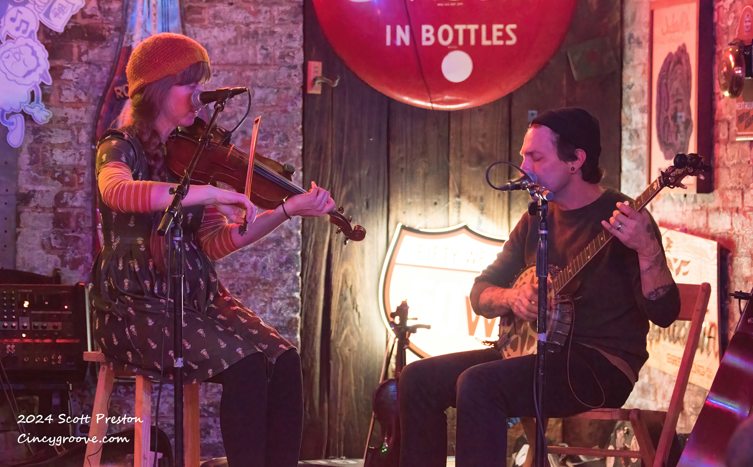 Mike Oberst and Justine Cefalu, 12/28/24, Arnold’s Bar and Grill ...